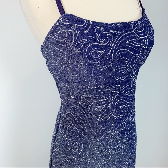 Jump | Dresses | Jump Apparel Blue Prom Gown Silver Accents | Poshmark